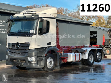Camion polybenne Mercedes Marrel 6x4 gazoil cabine courte occasion, camions