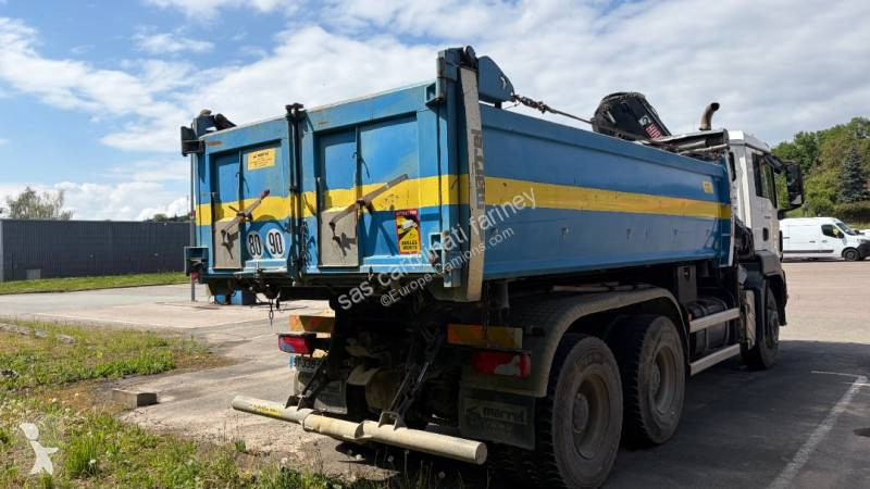 Camión bilateral MAN Marrel 33.361 Diesel Euro 5 grúa usado - n°11321805