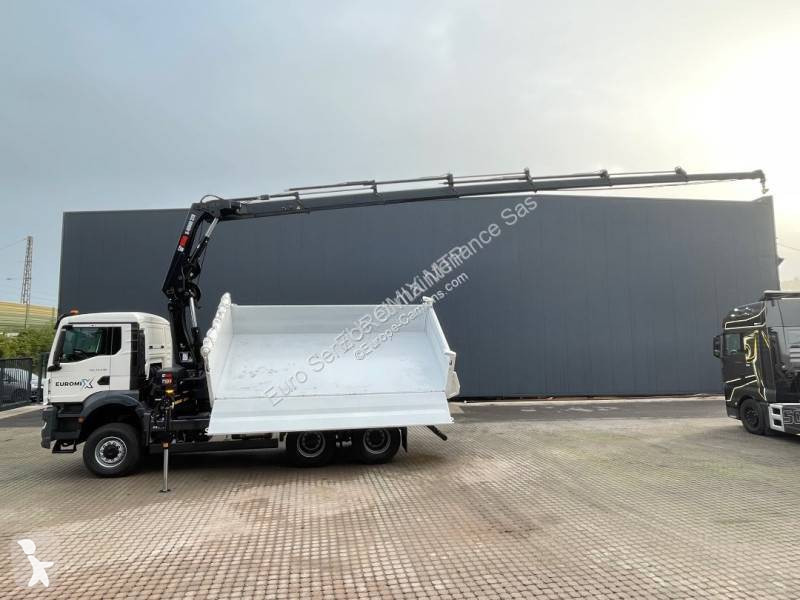 Camion MAN tri-benne Euromix TGS 33.430 grue neuf - n°9936644