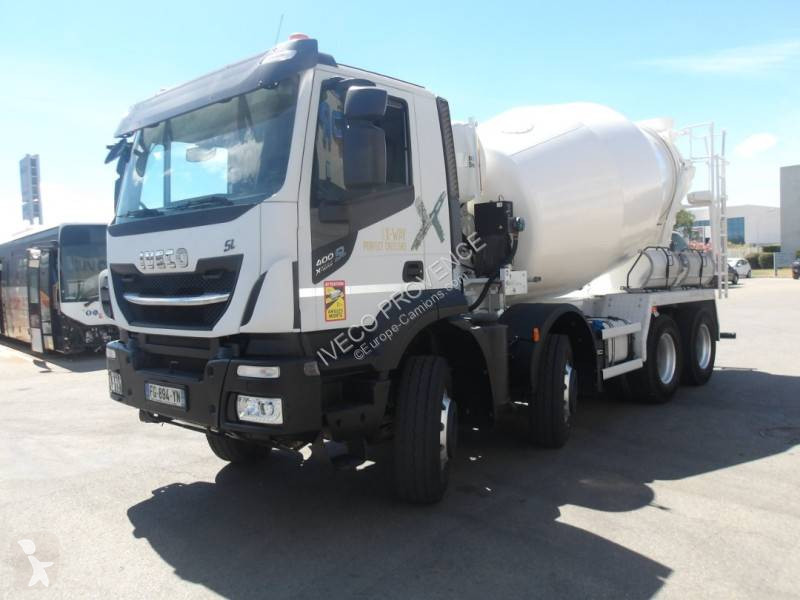 Camion Iveco béton Stetter toupie / Malaxeur X-WAY 8x4 Gazoil Euro 6 ...