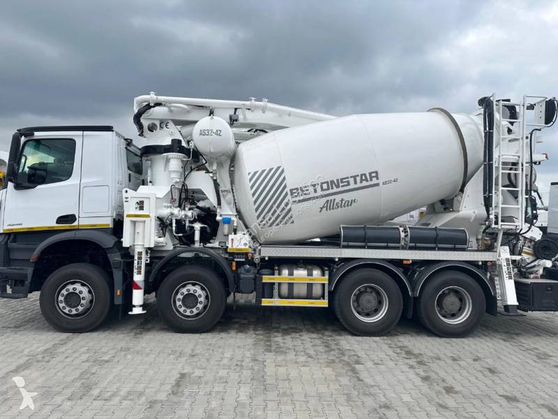 Camion béton malaxeur + pompe Mercedes Arocs 4148 neuf - n°11305362