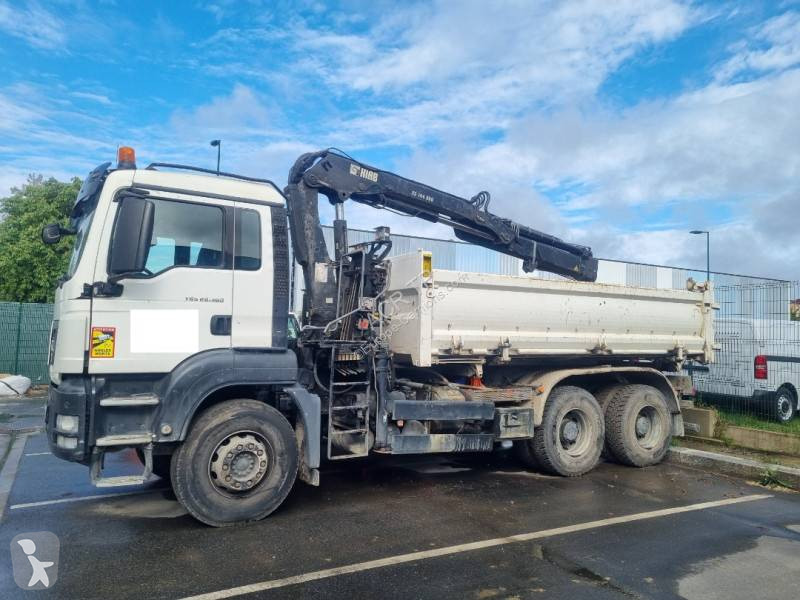 Camion Bi benne MAN TGS 26 360 6x4 Gazoil Euro 5 Grue Occasion N 11312629 Camion Bi benne MAN TGS 26 360 6x4 Gazoil Euro 5 Grue Occasion N 11312629