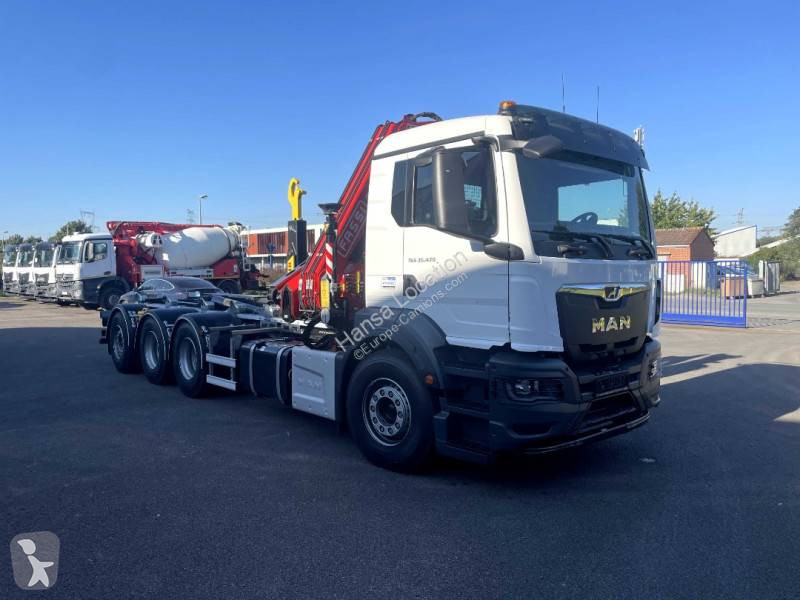 Camion polybenne MAN Hyva TGS 32.480 neuf - n°10810444
