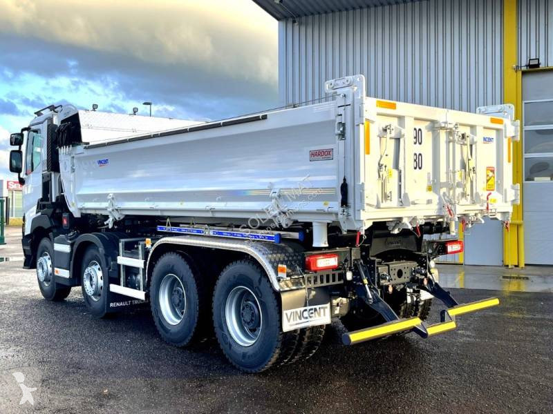 Camion bi-benne Renault C-Series 480.32 DTI 13 8x4 Gazoil Euro 6 neuf ...