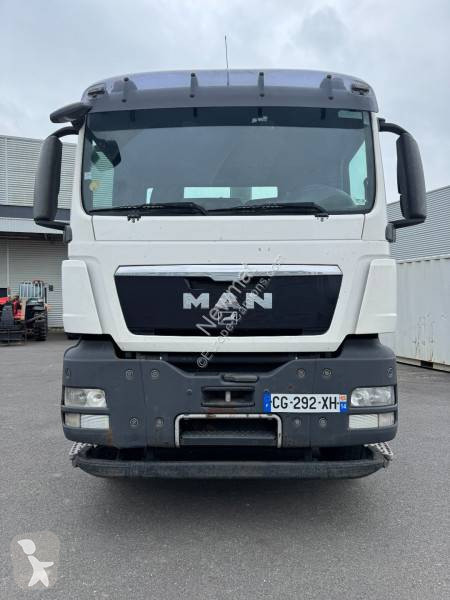 Camion porte engins MAN TGS 35.360 8x2 Euro 5 grue occasion - n°11261321