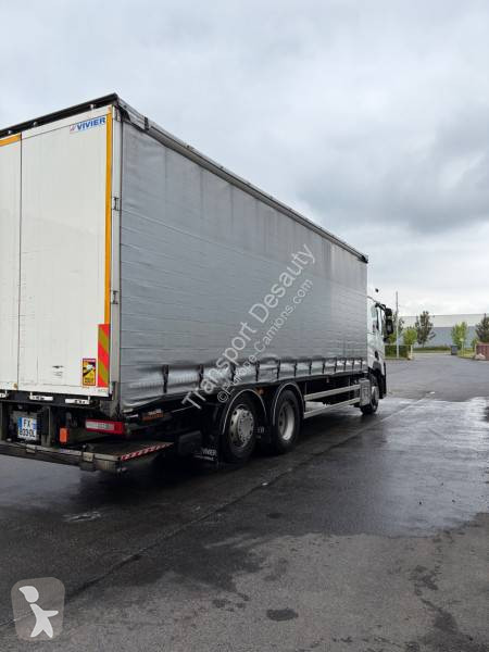Camion rideaux coulissants (plsc) Renault T-Series 380 P6X2 E6 6x2 ...