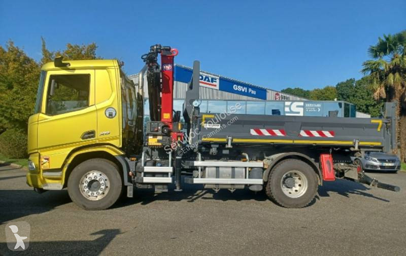Camion bi-benne DAF CF 480 4x2 Gazoil Euro 6 grue occasion - n°11319689