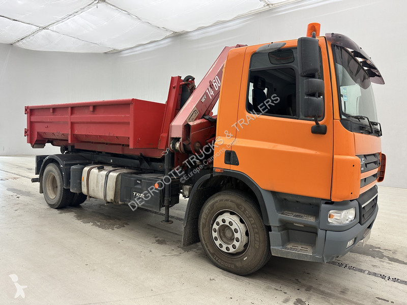 Camion polybenne DAF CF75 250 4x2 Gazoil Euro 3 grue occasion - n°11343179