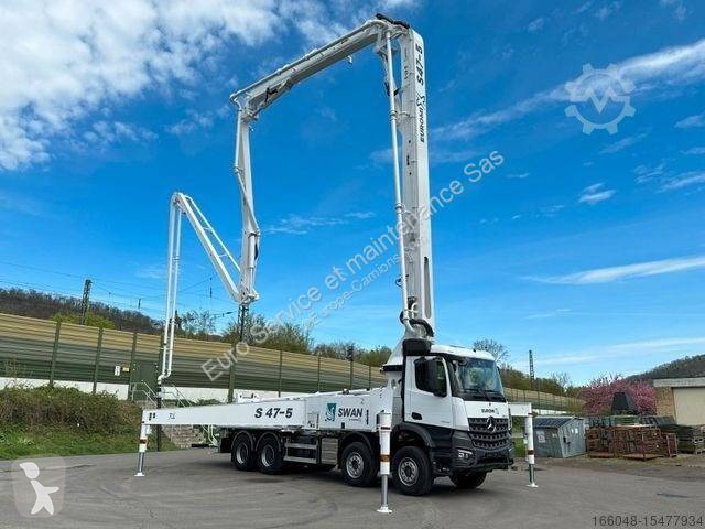 Camion Mercedes pompe à béton Euromix Arocs 4142 8x4 Gazoil Euro 6 neuf ...