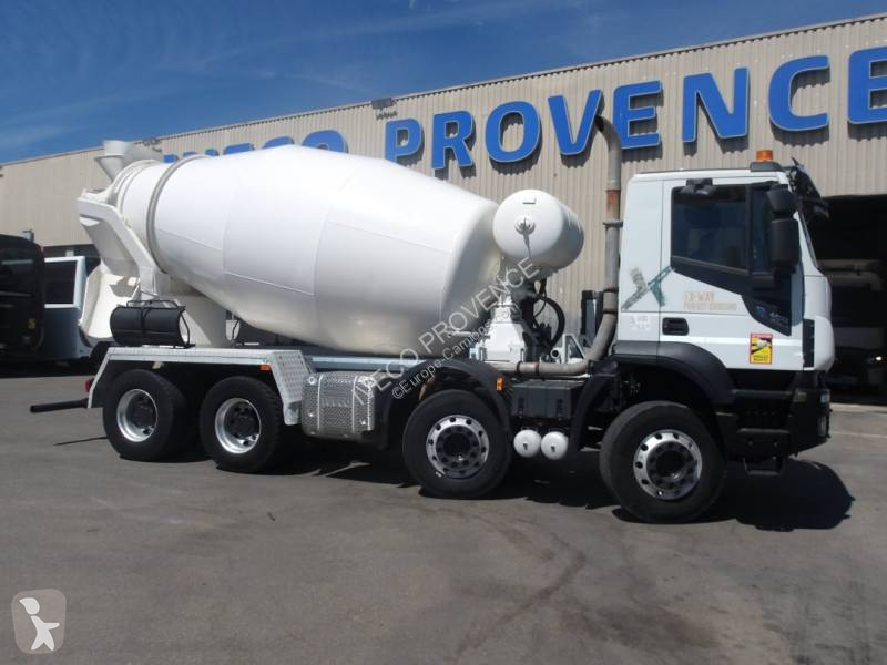Camion Iveco béton Stetter toupie / Malaxeur X-WAY 8x4 Gazoil Euro 6 ...