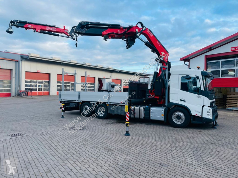 Location camion Volvo plateau FMX FMX 500 FASSI Ladekran F545 JIB ...