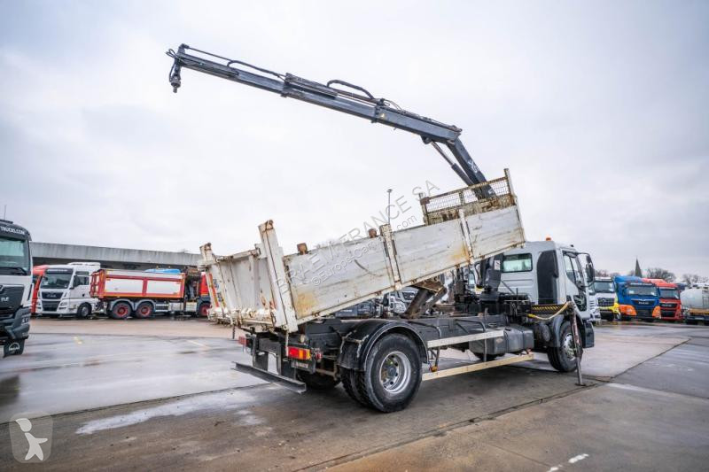 Camion benne Renault PREMIUM 320+HIAB 112+2EXT 4x2 Gazoil Euro 3 grue ...