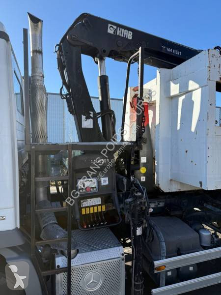 Camion polybenne Mercedes Dalby Actros 2632 6x4 Gazoil Euro 5 grue ...