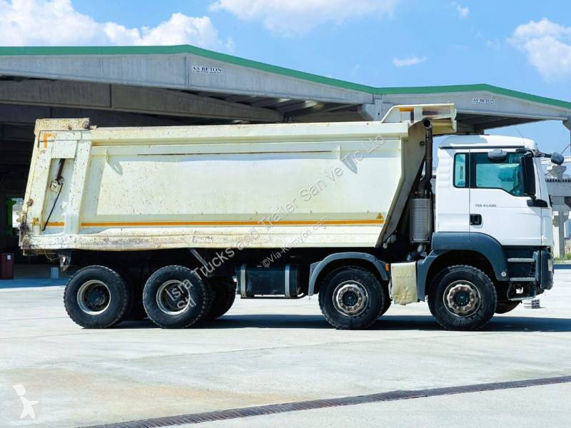 Used MAN TGS half-pipe tipper truck 41.430 8x4 Diesel Euro 6 - n°11174374