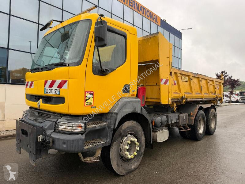 Camion bi-benne Renault Kerax 300 6x4 Gazoil Euro 3 occasion - n°11320073