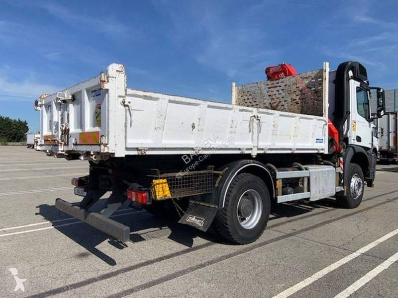 Camion Mercedes benne Forez-Bennes Arocs 1833 4x2 Gazoil Euro 6 grue ...