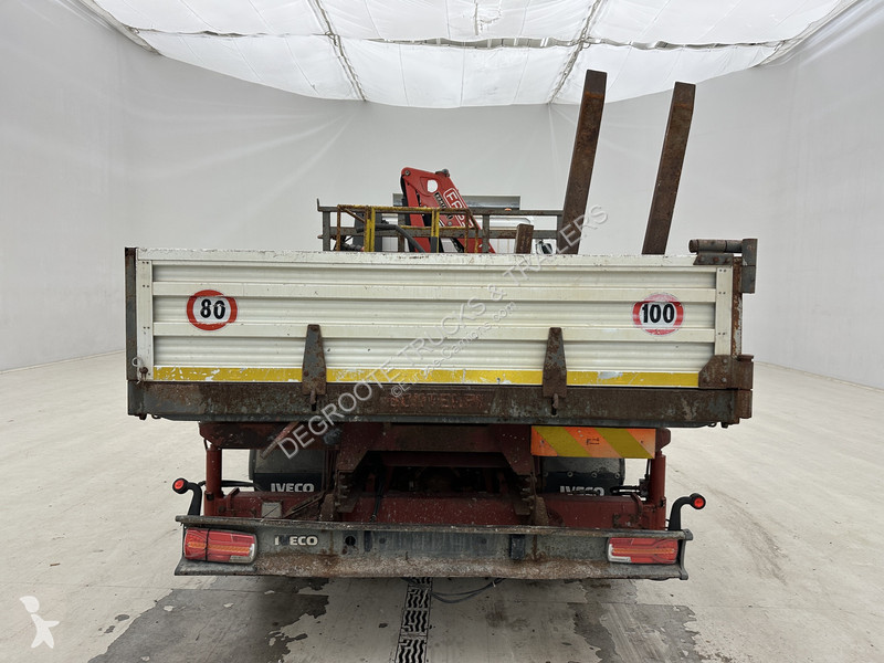Camion benne Iveco Eurocargo 75E15 4x2 Gazoil Euro 3 grue occasion - n ...