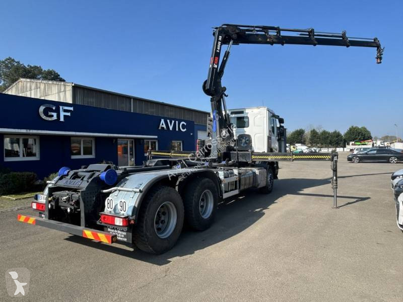 Camion polybenne Renault Jimeca C-Series 430 DXI 6x4 Gazoil Euro 6 grue ...