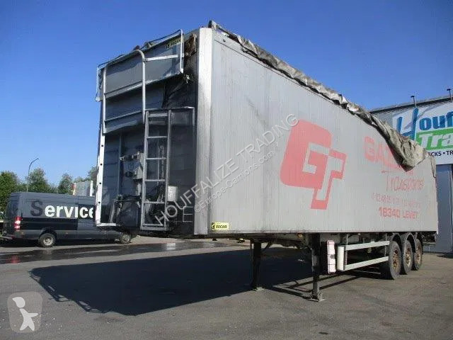 Semi remorque à fond poussant SOCARI - hydraulic roof / hydraulic door ...