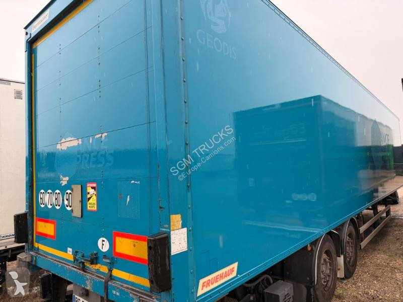 Semi remorque fourgon polyfond Fruehauf 2 essieux hayon occasion - n ...