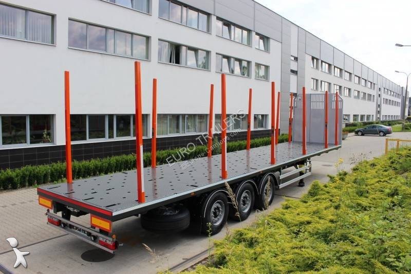 Semi remorque grumier Zasław NL 13 PK Plateau 3 essieux neuve - n°2894534