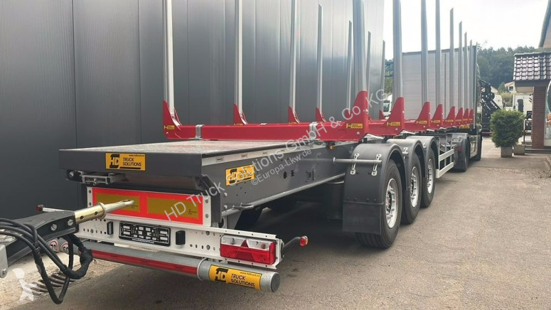 Semi remorque grumier HD Truck Solution Holz und Langmaterial 3 essieux ...