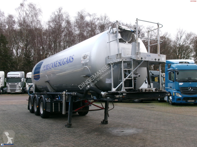 Semi remorque Feldbinder benne Powder tank alu 38 m3 (tipping) 3 ...