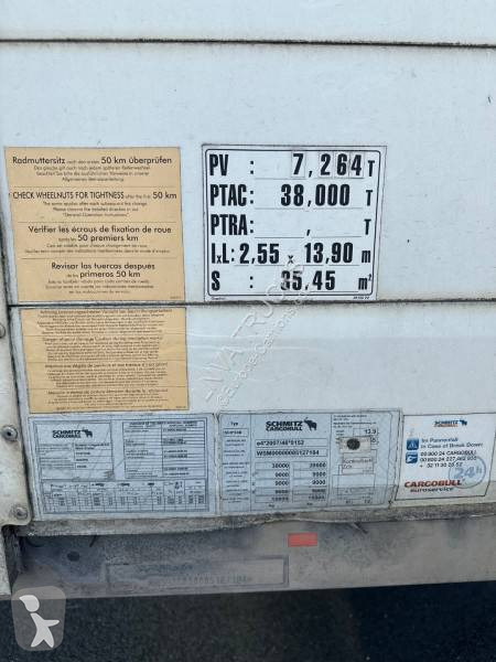 Semi remorque fourgon polyfond Schmitz Cargobull 3 essieux hayon ...