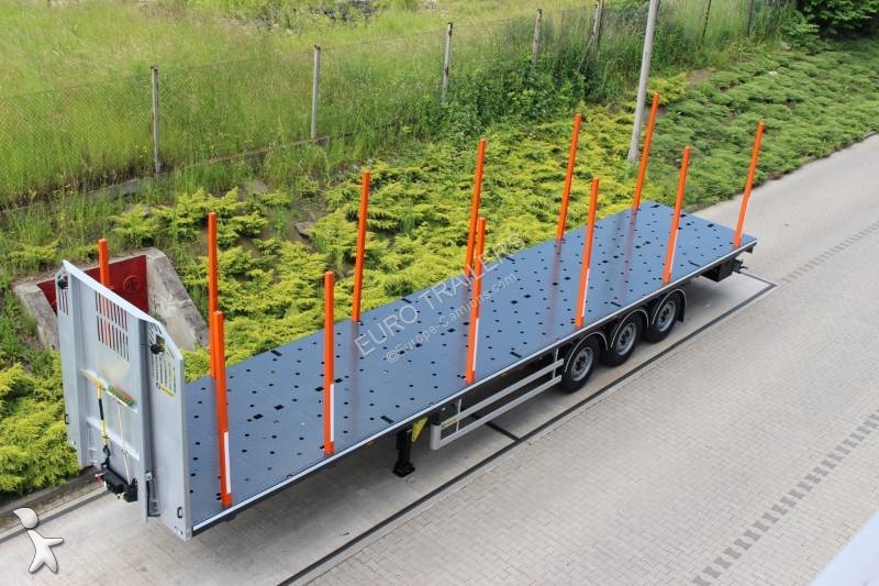 Semi remorque grumier Zasław NL 13 PK Plateau 3 essieux neuve - n°2894534