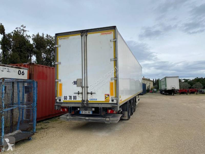Semi remorque fourgon polyfond Fruehauf 3 essieux hayon occasion - n ...