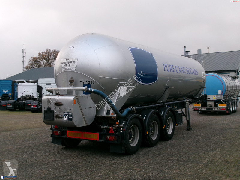 Semi remorque Feldbinder benne Powder tank alu 38 m3 (tipping) 3 ...