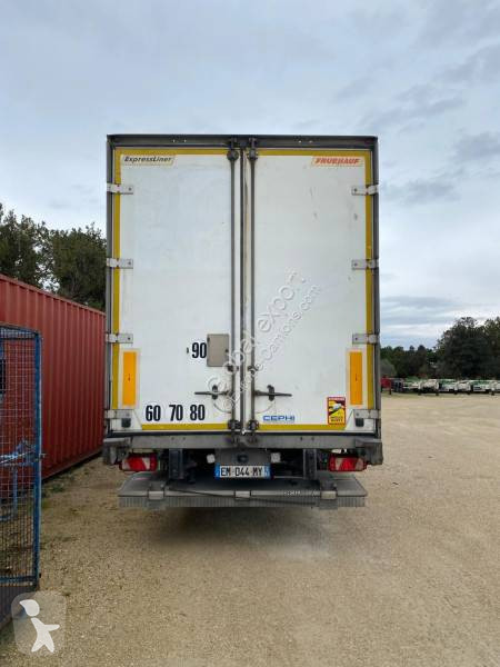 Semi remorque fourgon polyfond Fruehauf 3 essieux hayon occasion - n ...