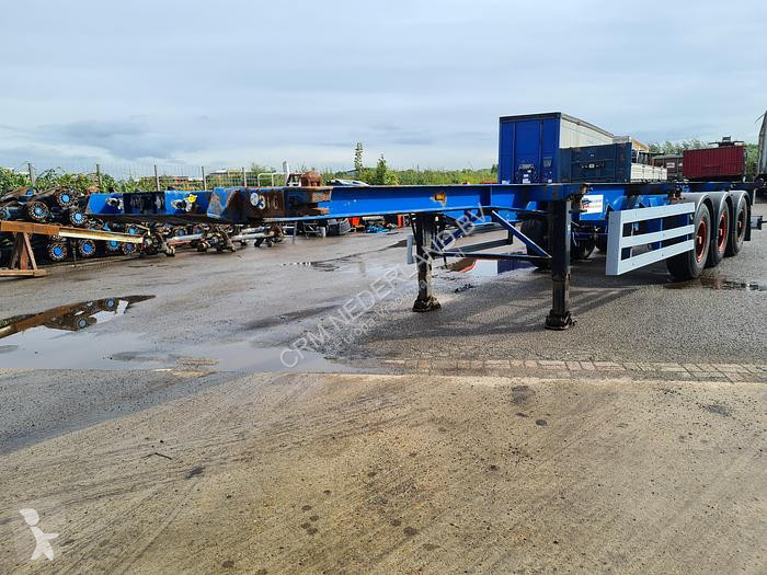 Semi remorque Renders porte containers 3 essieux occasion - n°7966578