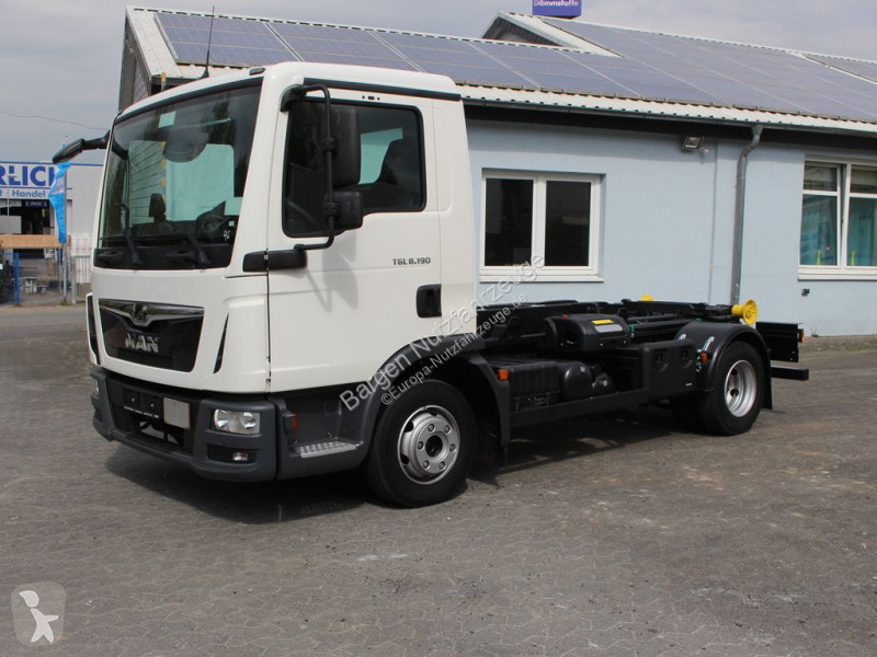 Used rental MAN commercial vehicle ampliroll / hook lift 8.160 BL 4x2 ...